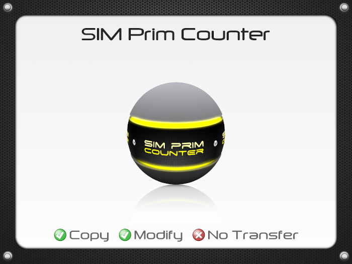 Second Life Marketplace - -W- SIM Prim Counter - Copy